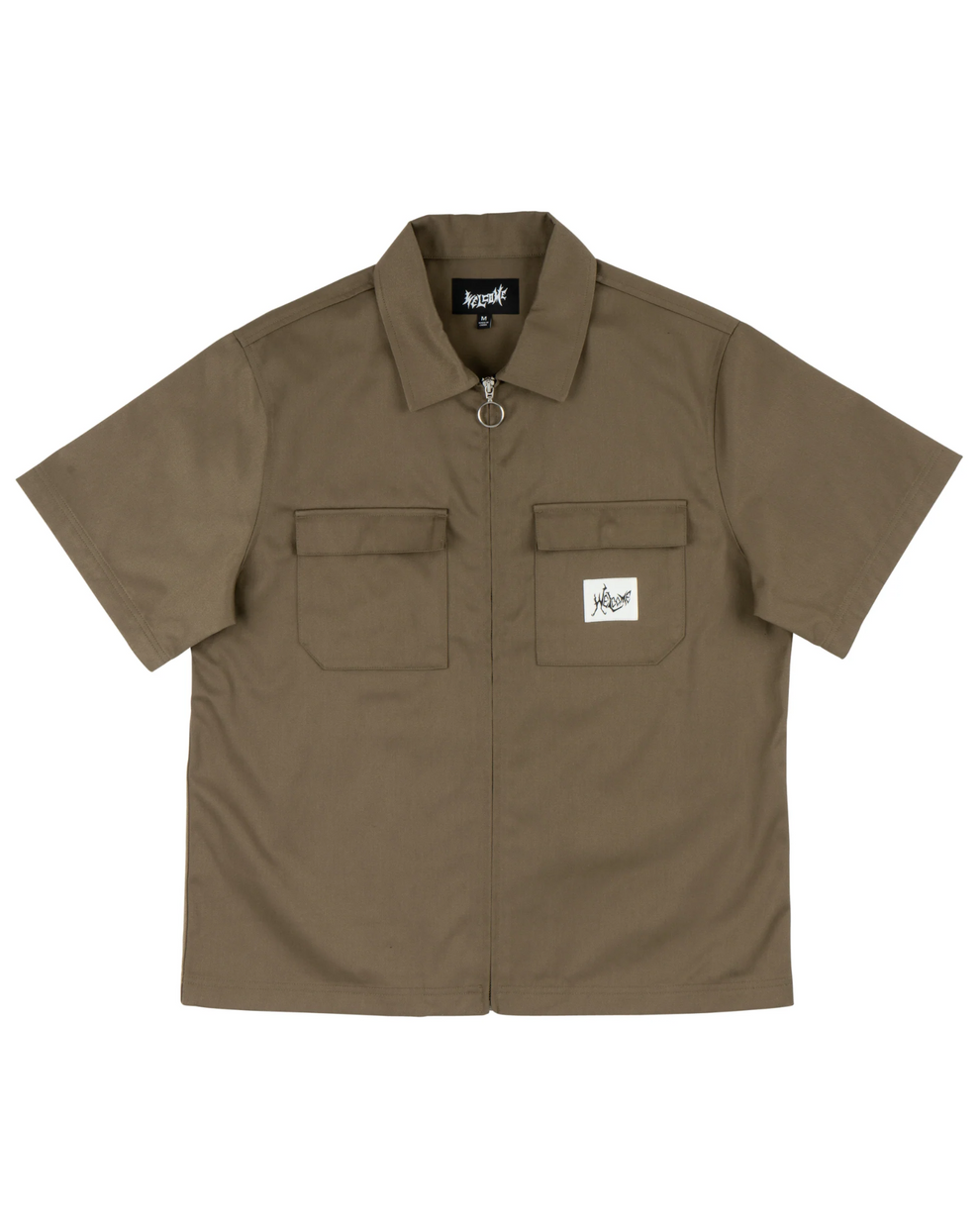 WELCOME Nephilim Zip Up Work Shirt - Stone – Sk8Station