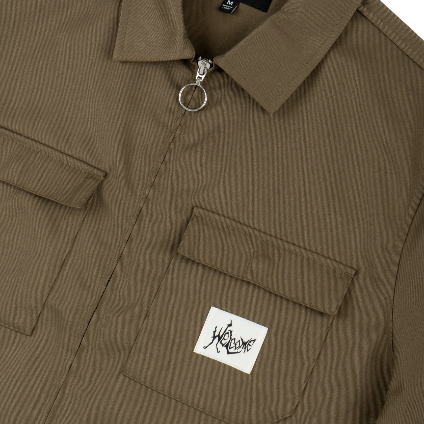 WELCOME Nephilim Zip Up Work Shirt - Stone – Sk8Station